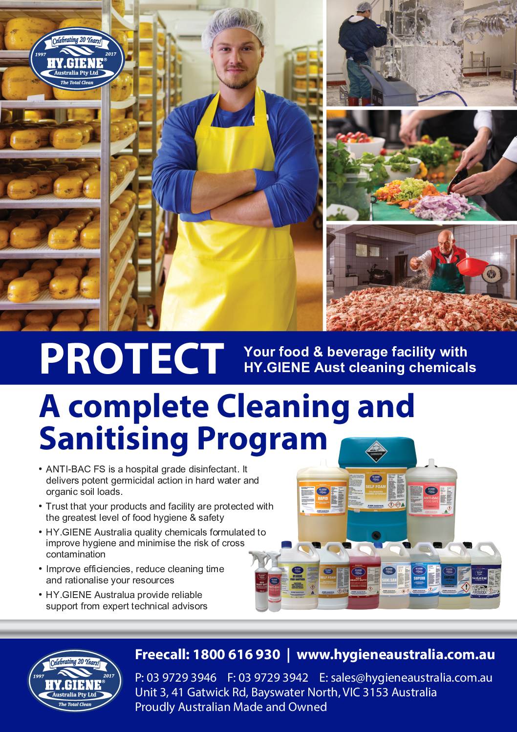 Food & Meat Processing - HY.GIENE AUSTRALIA