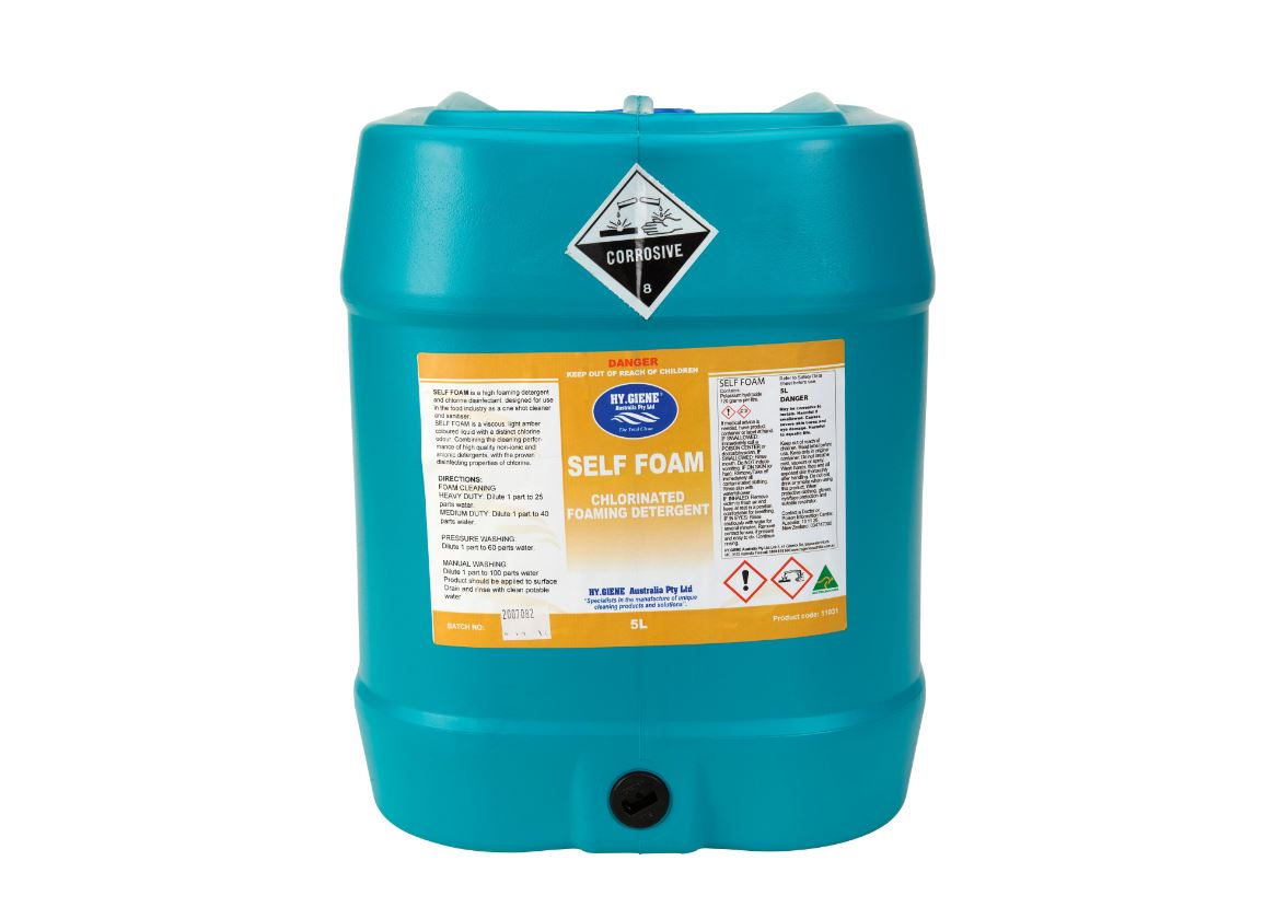 SELF FOAM Foaming Chlorinated Detergent - HY.GIENE AUSTRALIA