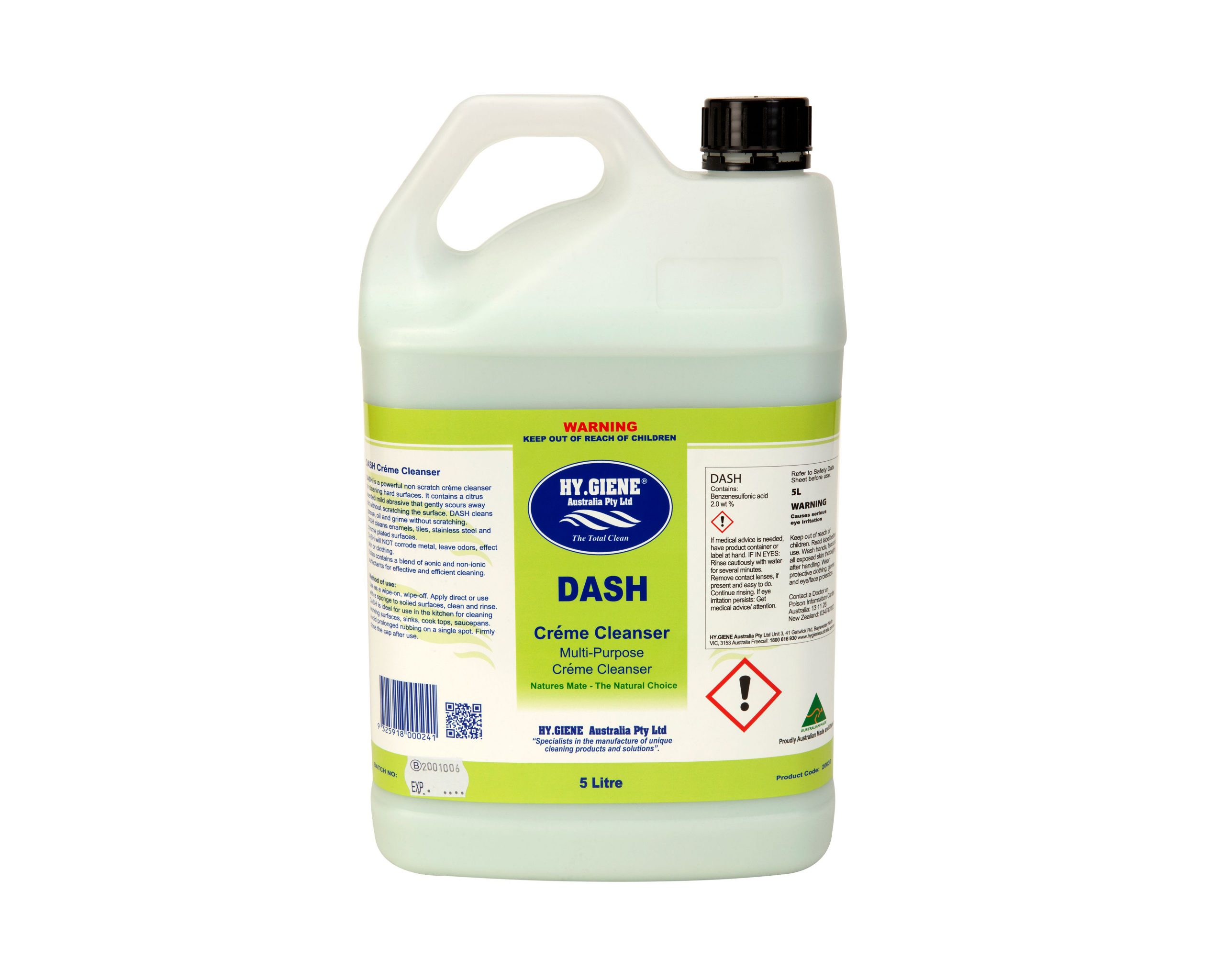 DASH Creme Cleanser - HY.GIENE AUSTRALIA