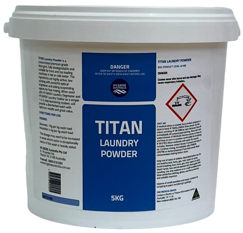 TITAN Laundry Powder Concentrate - HY.GIENE AUSTRALIA