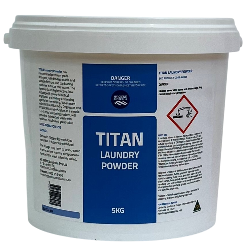 TITAN Laundry Powder Concentrate - HY.GIENE AUSTRALIA